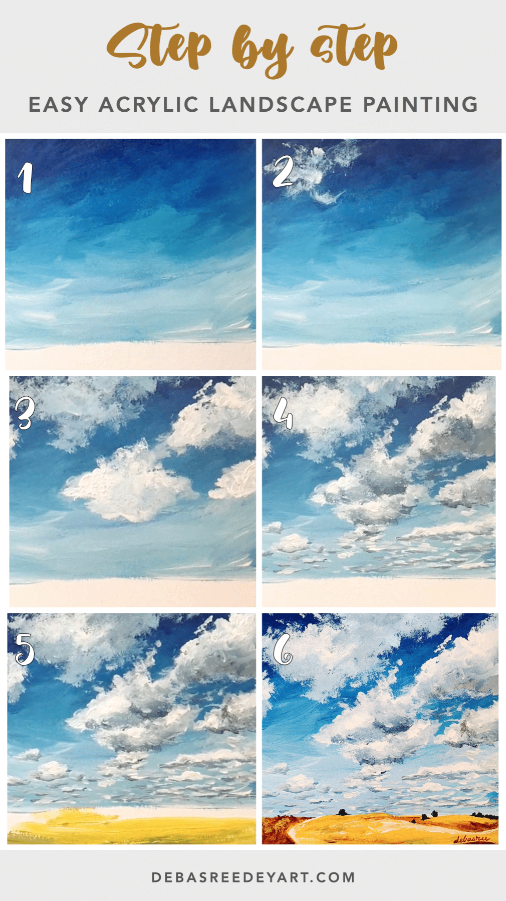 Step-by-Step Acrylic Landscape Painting Tutorial: Create a Stunning ...