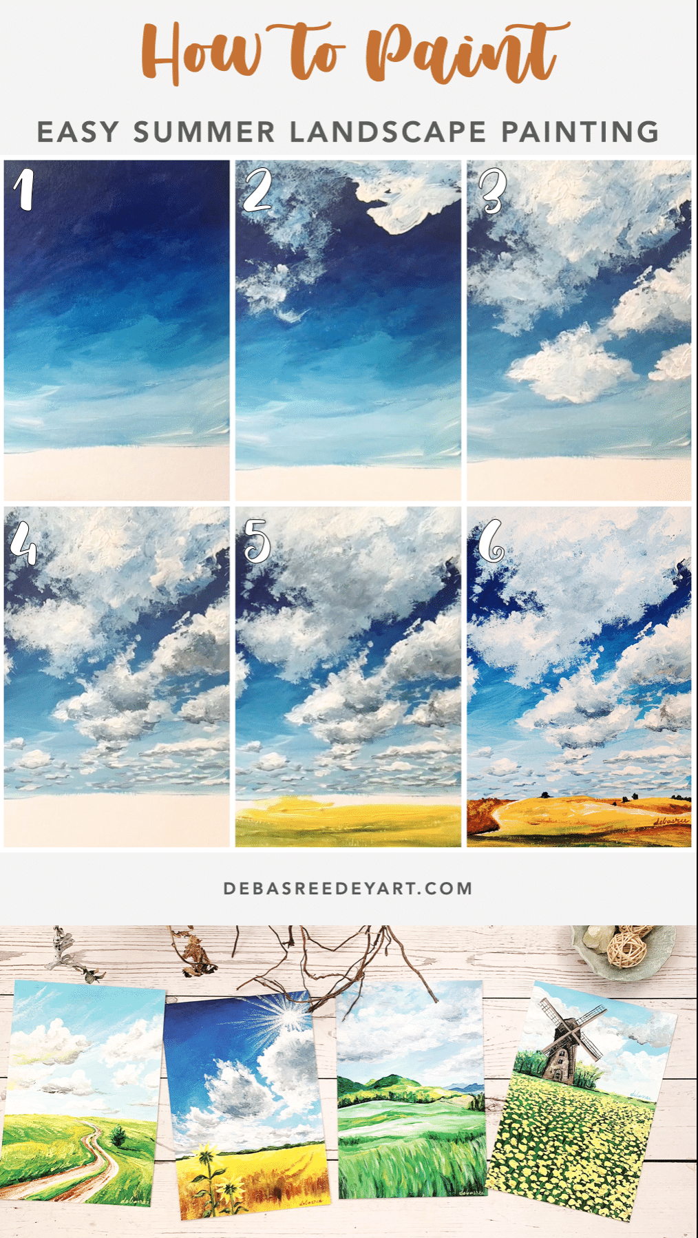 Step-by-Step Acrylic Landscape Painting Tutorial: Create a Stunning ...
