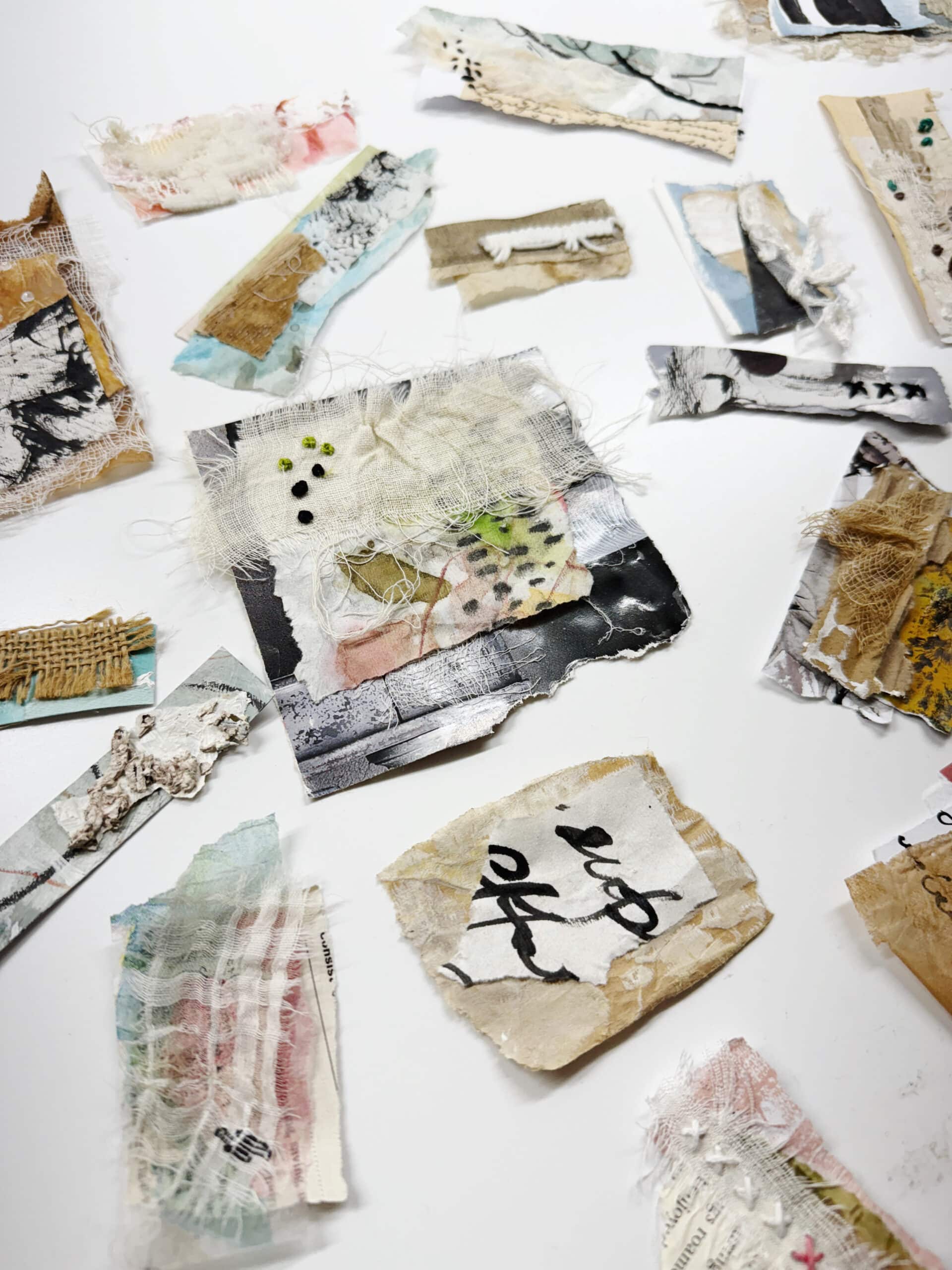 How to Create Beautiful Collage Clusters from Scrap Papers - Debasree ...