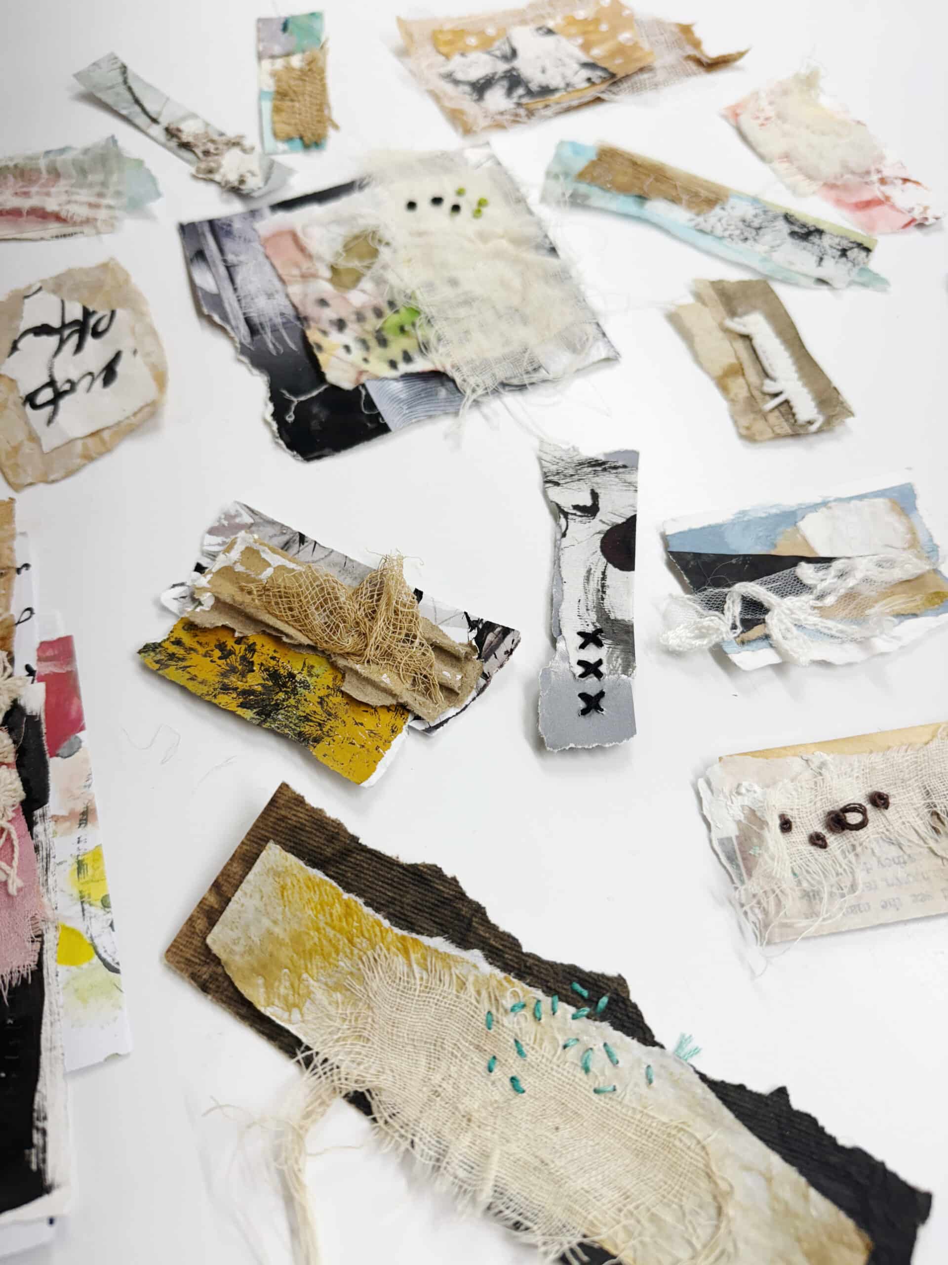 How to Create Beautiful Collage Clusters from Scrap Papers - Debasree ...