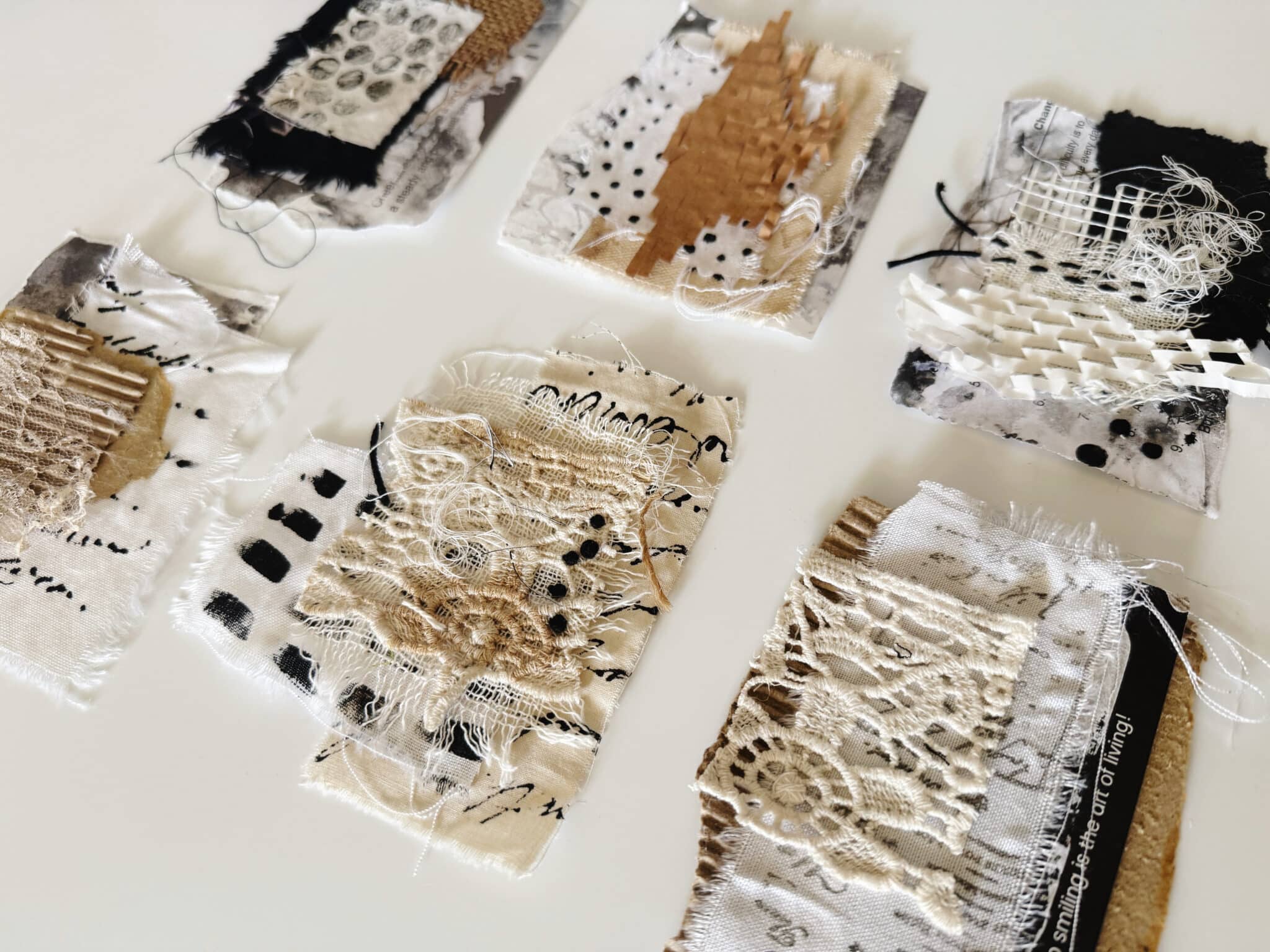 30+ Neutral Collage Cluster Ideas for Art Journals - Debasree Dey Art