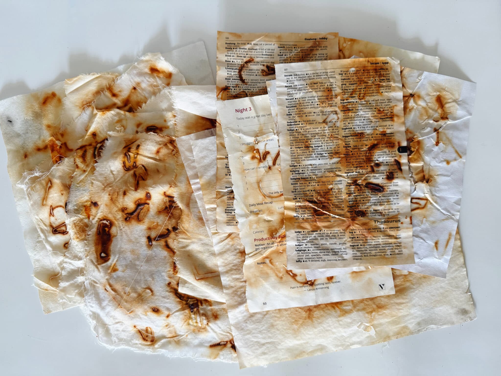 How to Make Rust Printed Papers and Fabrics in 3 Easy Steps - Debasree ...