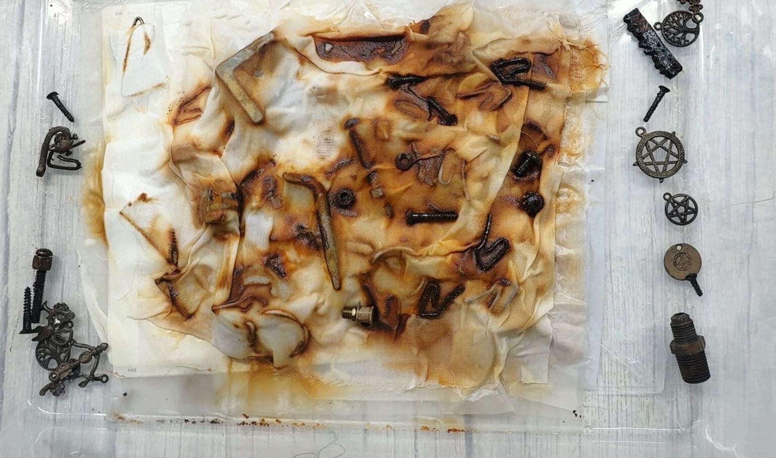 How to Make Rust Printed Papers and Fabrics in 3 Easy Steps - Debasree ...