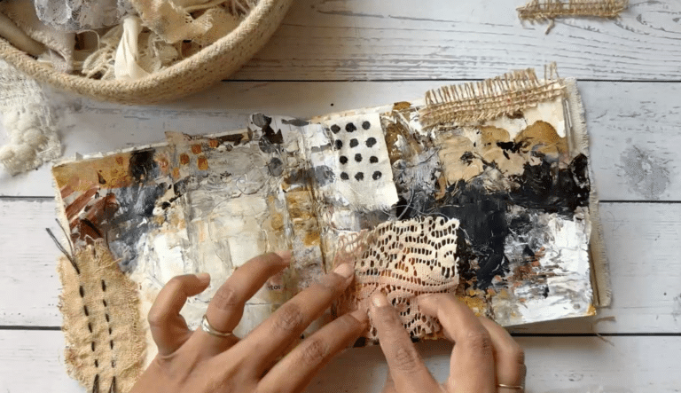 How to Create a Grungy Art Journal Page: My 6 Step Process - Debasree ...