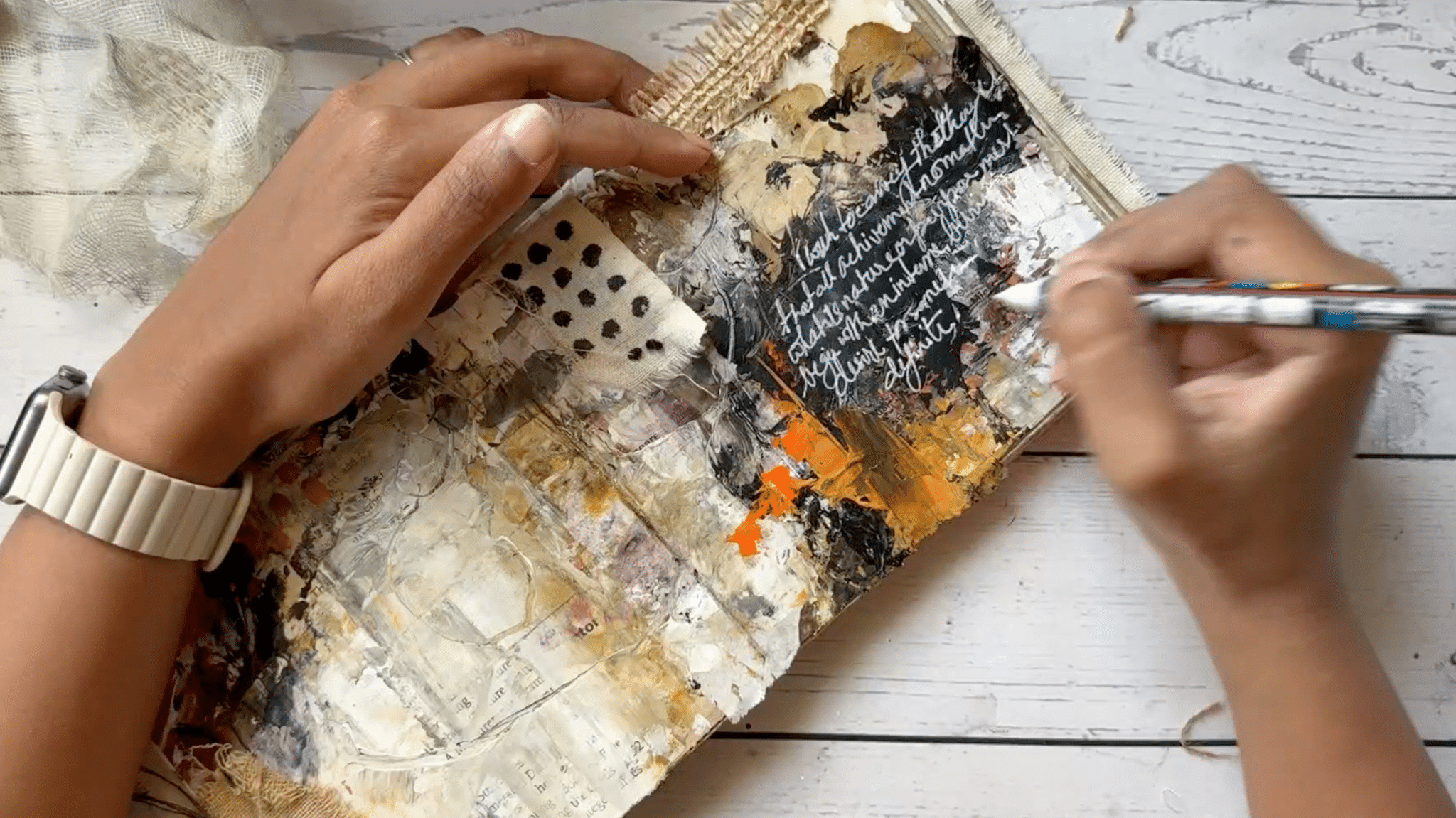 How to Create a Grungy Art Journal Page: My 6 Step Process - Debasree ...