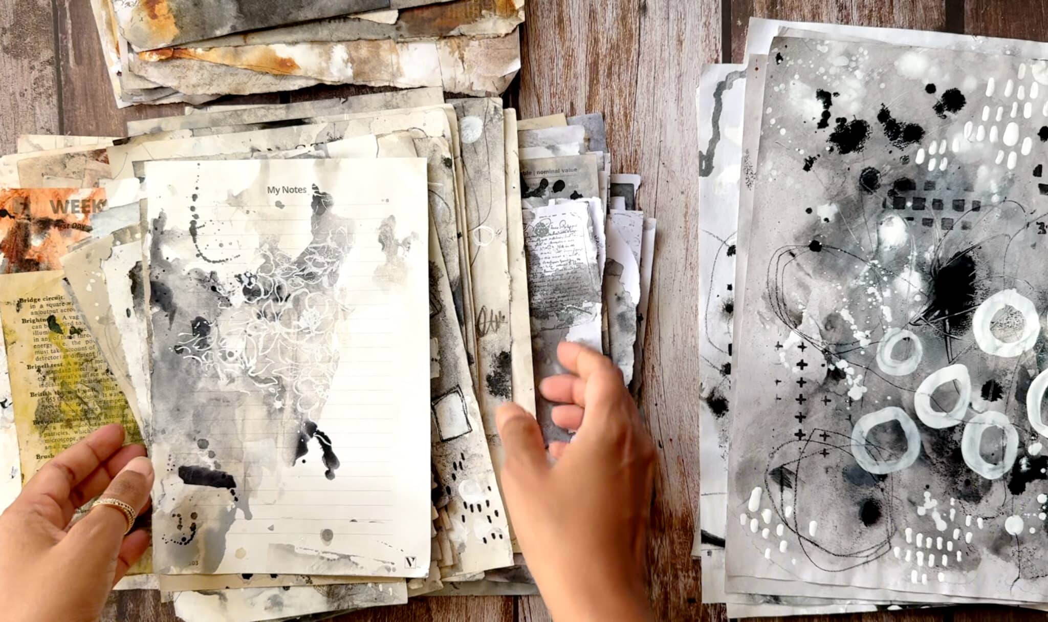 Acrylic Dyeing on Paper: My Easy, Playful Alternative to Ink - Debasree ...