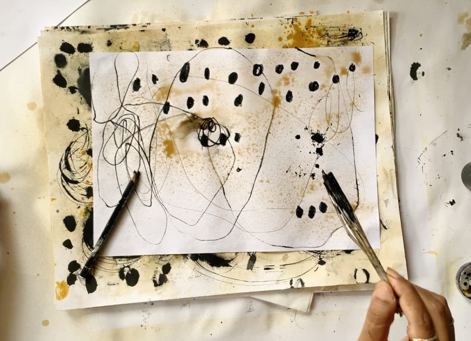 Scribble. Spray. Stack. - Debasree Dey Art