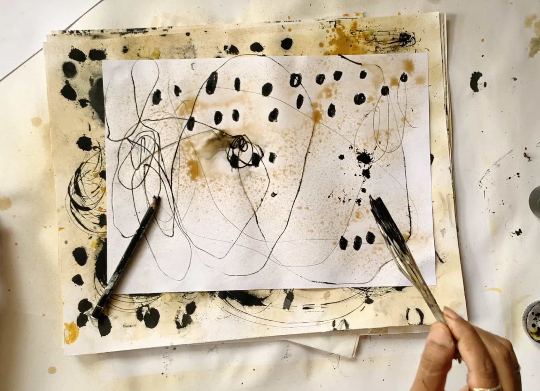 Scribble. Spray. Stack. - Debasree Dey Art