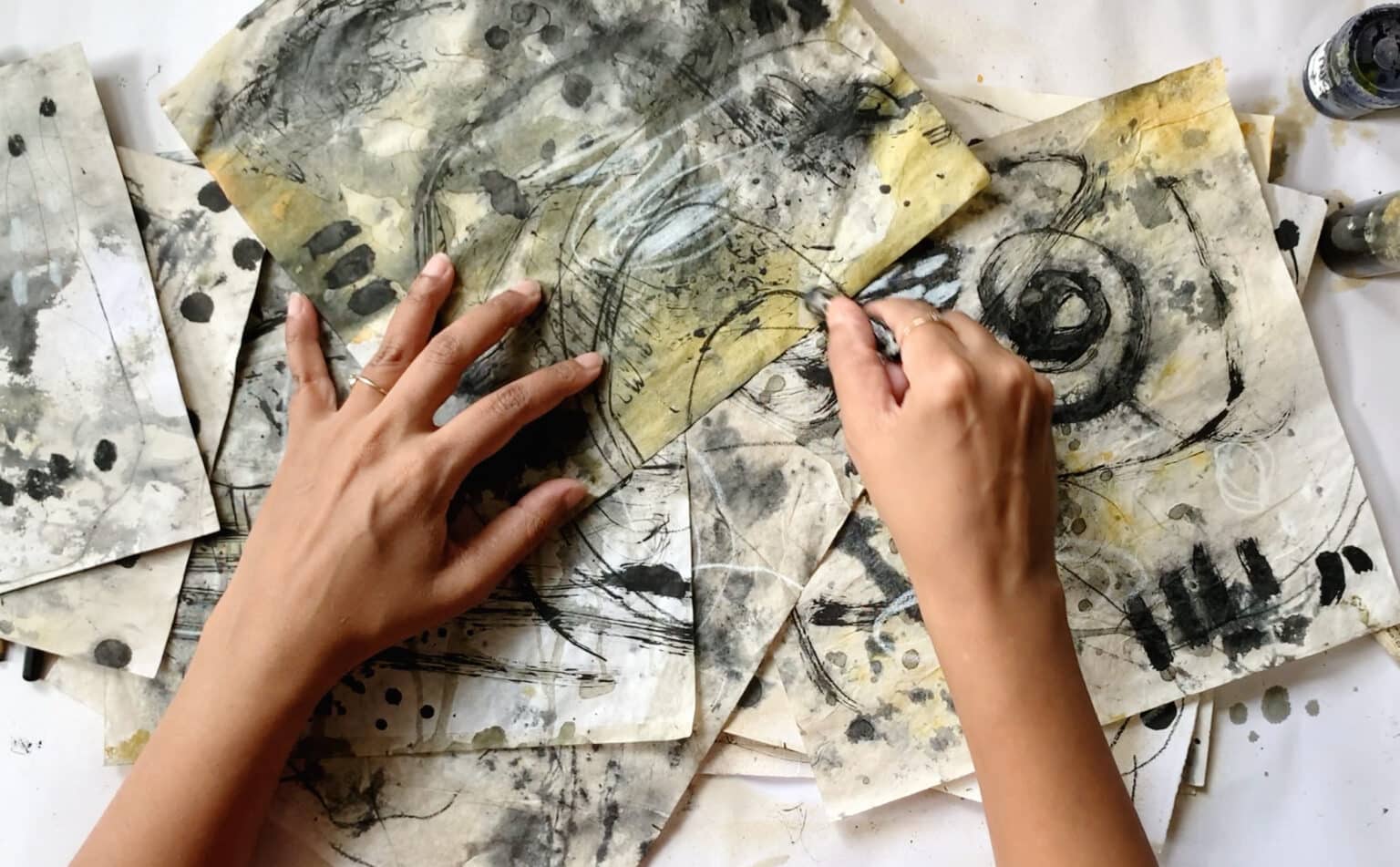 Scribble. Spray. Stack. - Debasree Dey Art