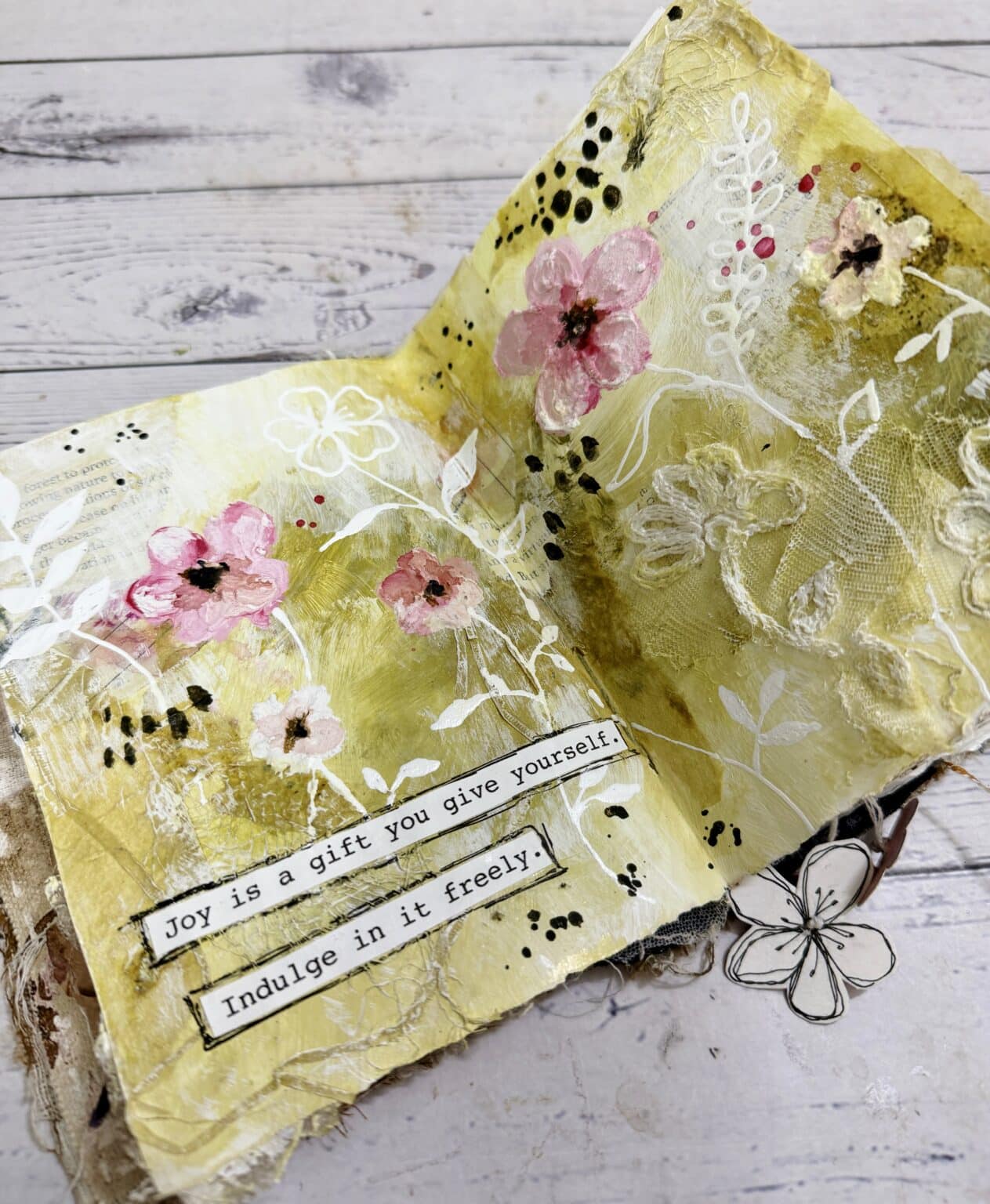 30+ Floral Art Journal Page Ideas - Debasree Dey Art