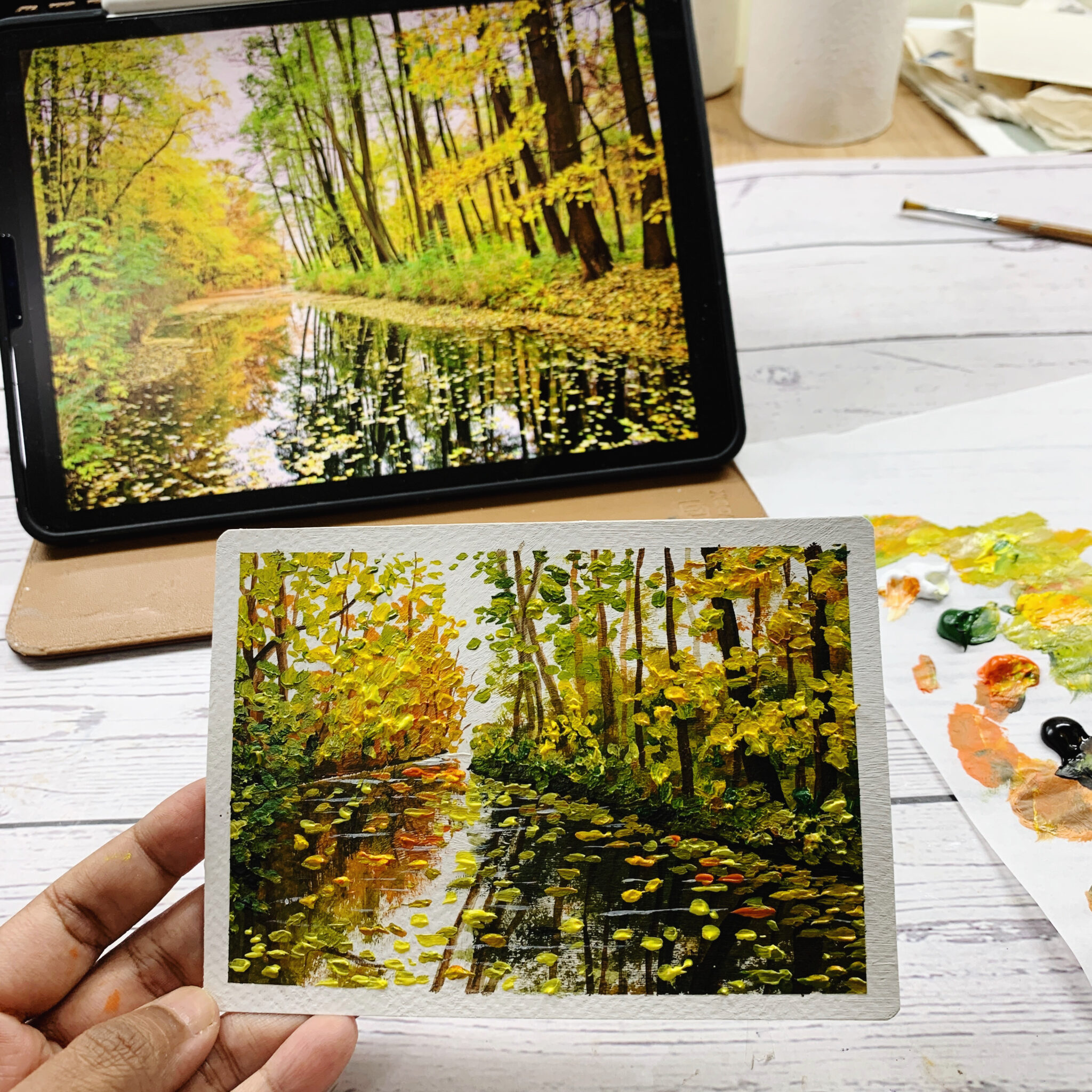 🍁 Fall Foliages - Mastering Autumn Trees and Landscapes - Debasree Dey Art