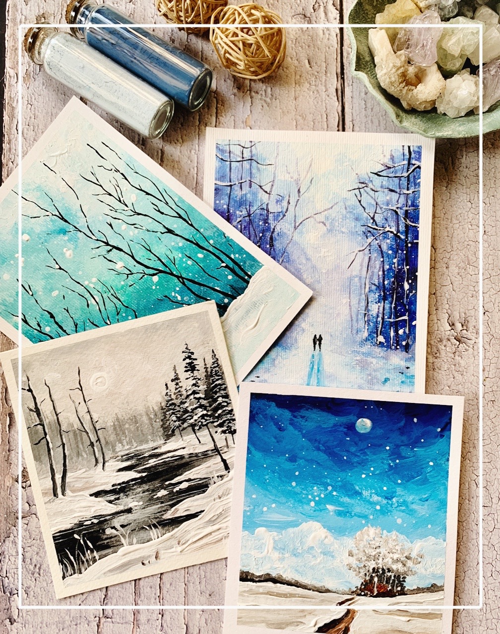 Snowy Pines Masterclass - Debasree Dey Art