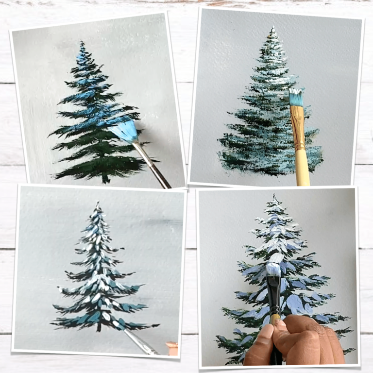 Snowy Pines Masterclass - Debasree Dey Art