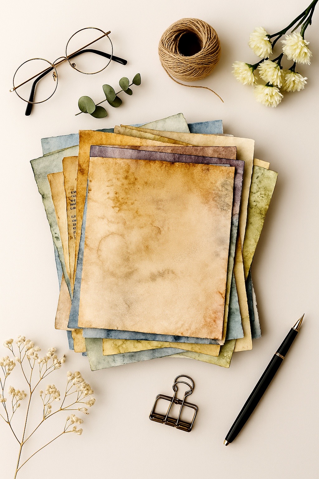 📜 Painted Papers - Debasree Dey Art