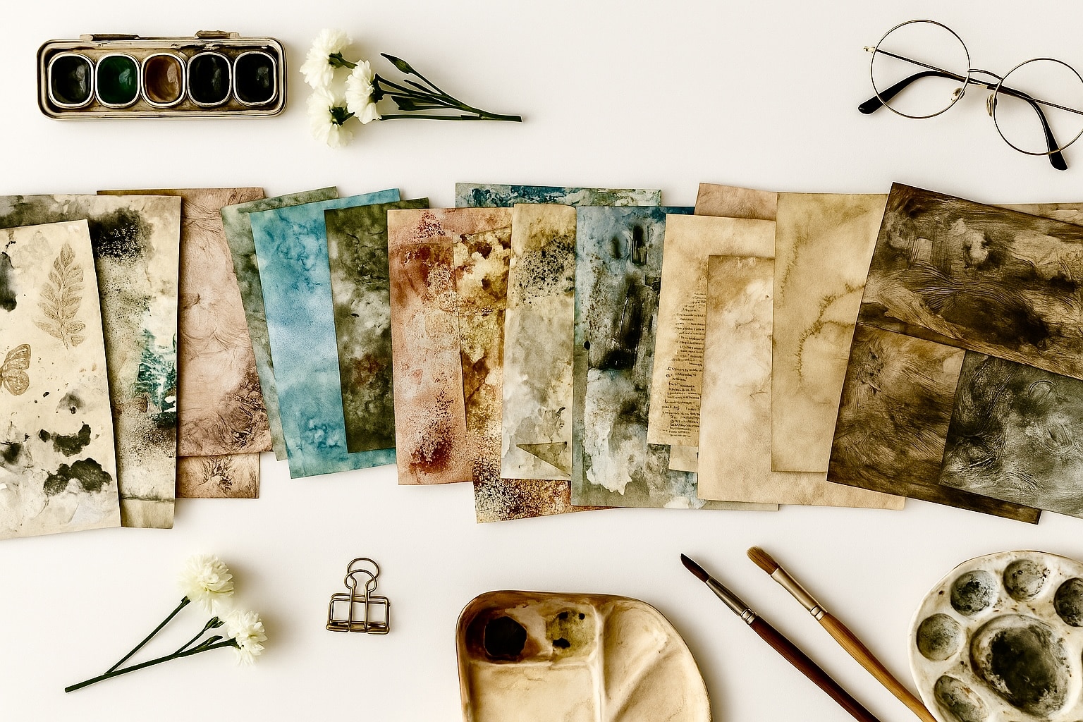 📜 Painted Papers - Debasree Dey Art