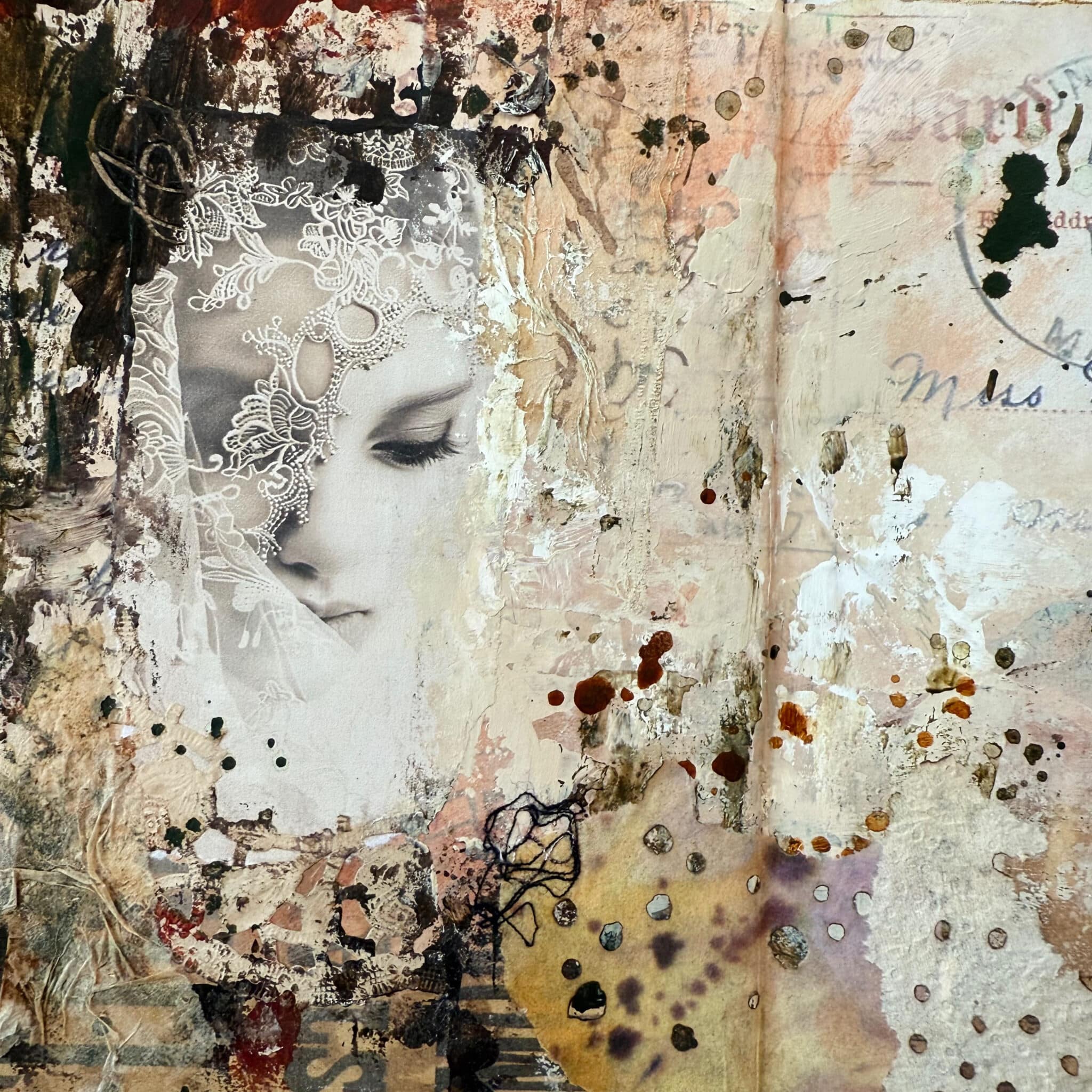 🎭 Whispers in Veils - Debasree Dey Art