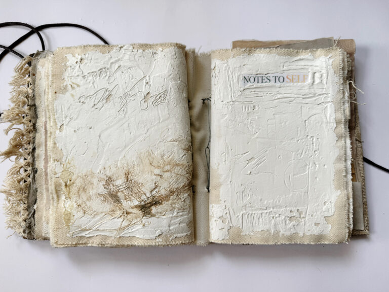My Textured Plaster Art Journal: A Raw, Grungy Book Filled With ...