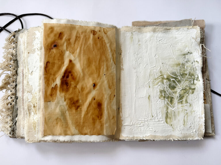 My Textured Plaster Art Journal: A Raw, Grungy Book Filled With ...
