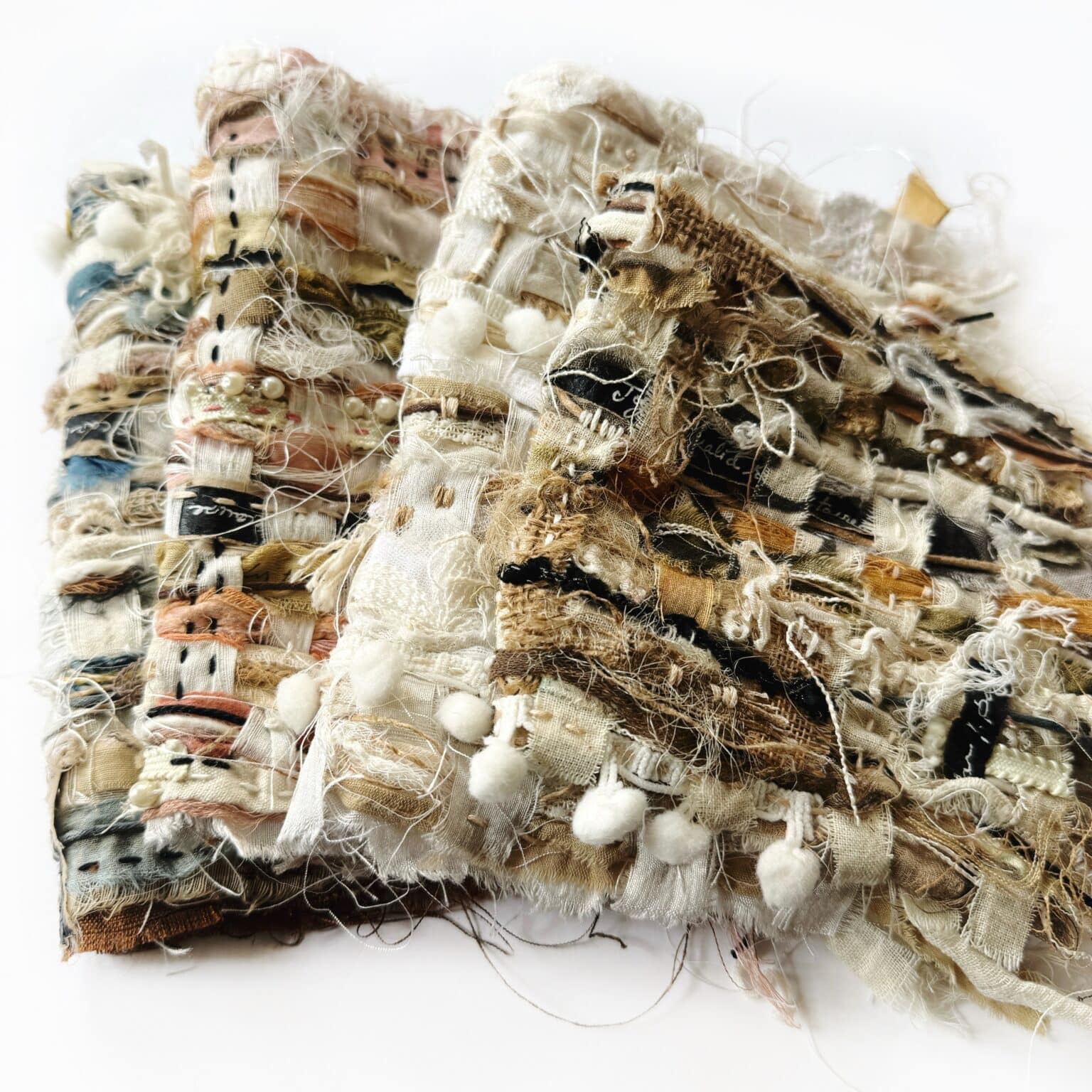 25+ Stunning Fabric Collage Ideas: Small Textile Art Built from Scraps ...