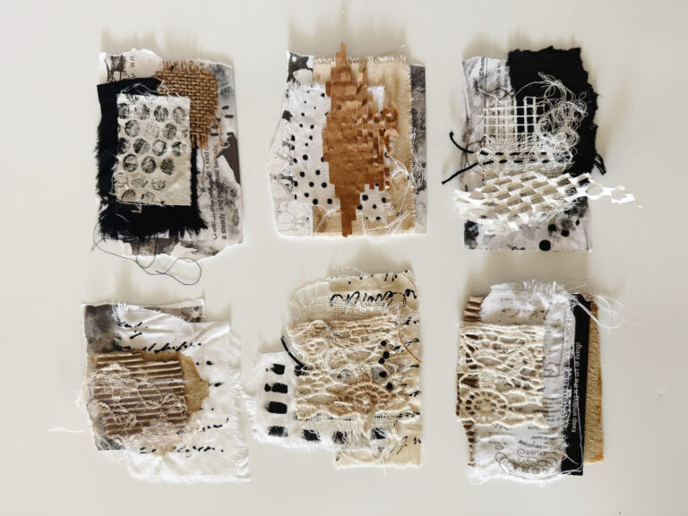 30+ Neutral Collage Cluster Ideas for Art Journals - Debasree Dey Art