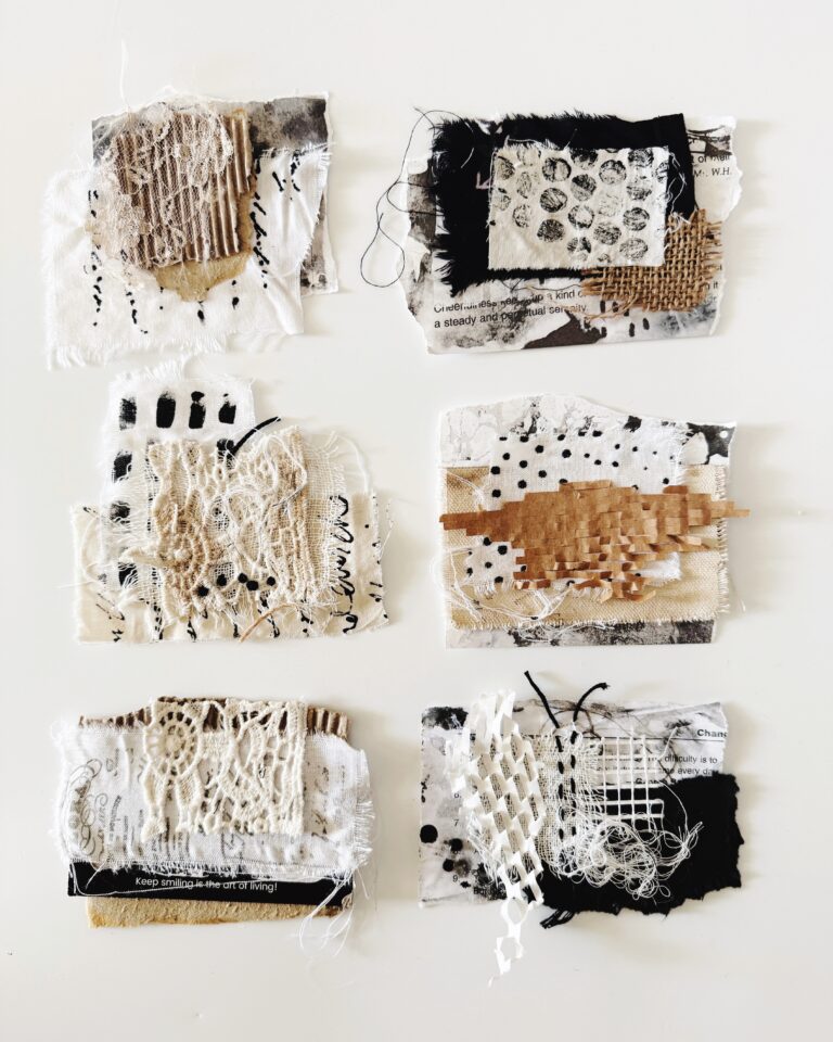 30+ Neutral Collage Cluster Ideas for Art Journals - Debasree Dey Art