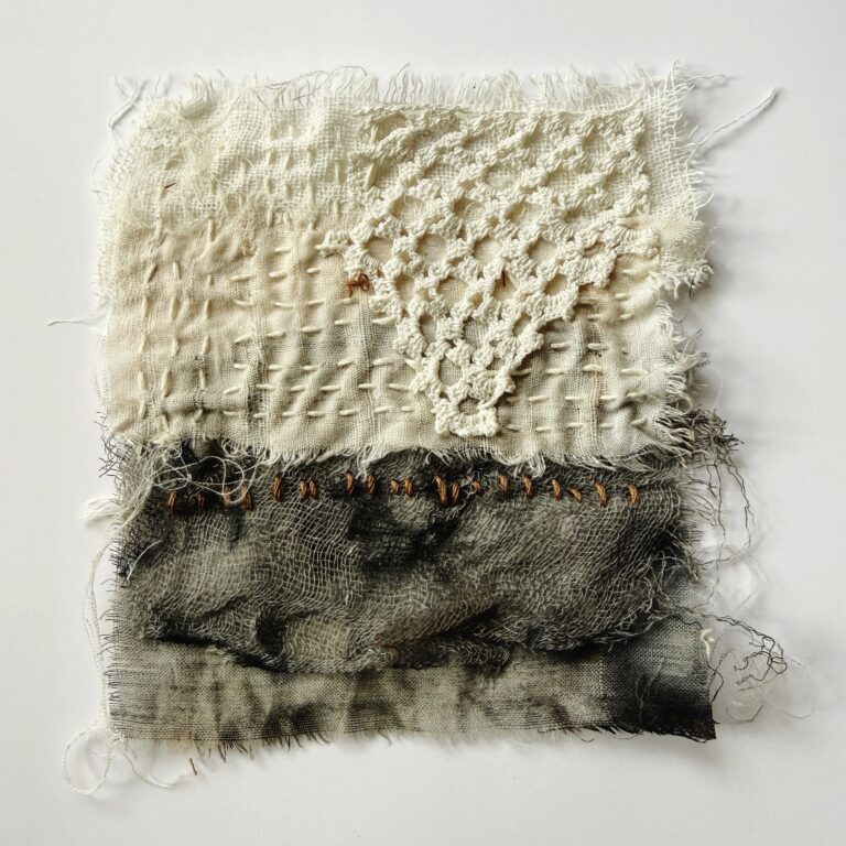 25+ Stunning Fabric Collage Ideas: Small Textile Art Built from Scraps ...