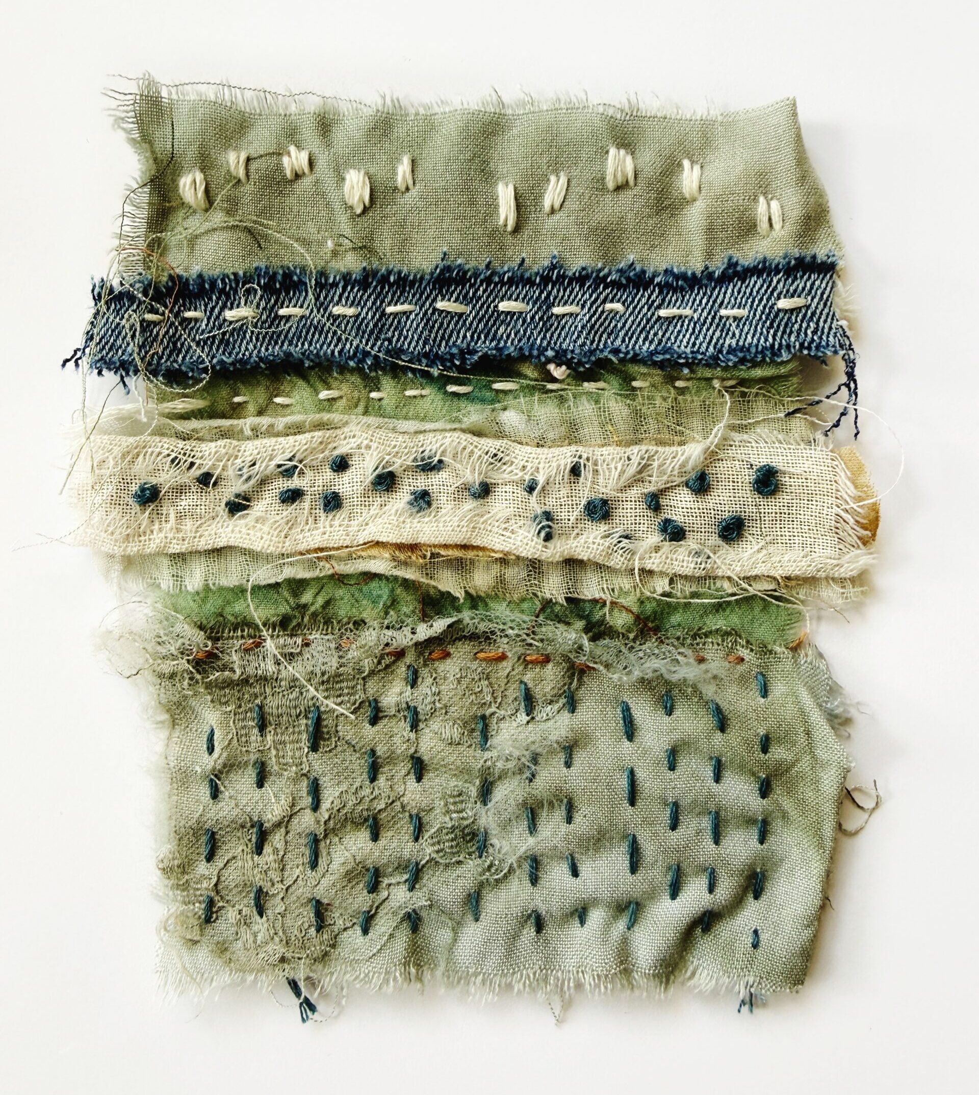 25+ Stunning Fabric Collage Ideas: Small Textile Art Built from Scraps ...