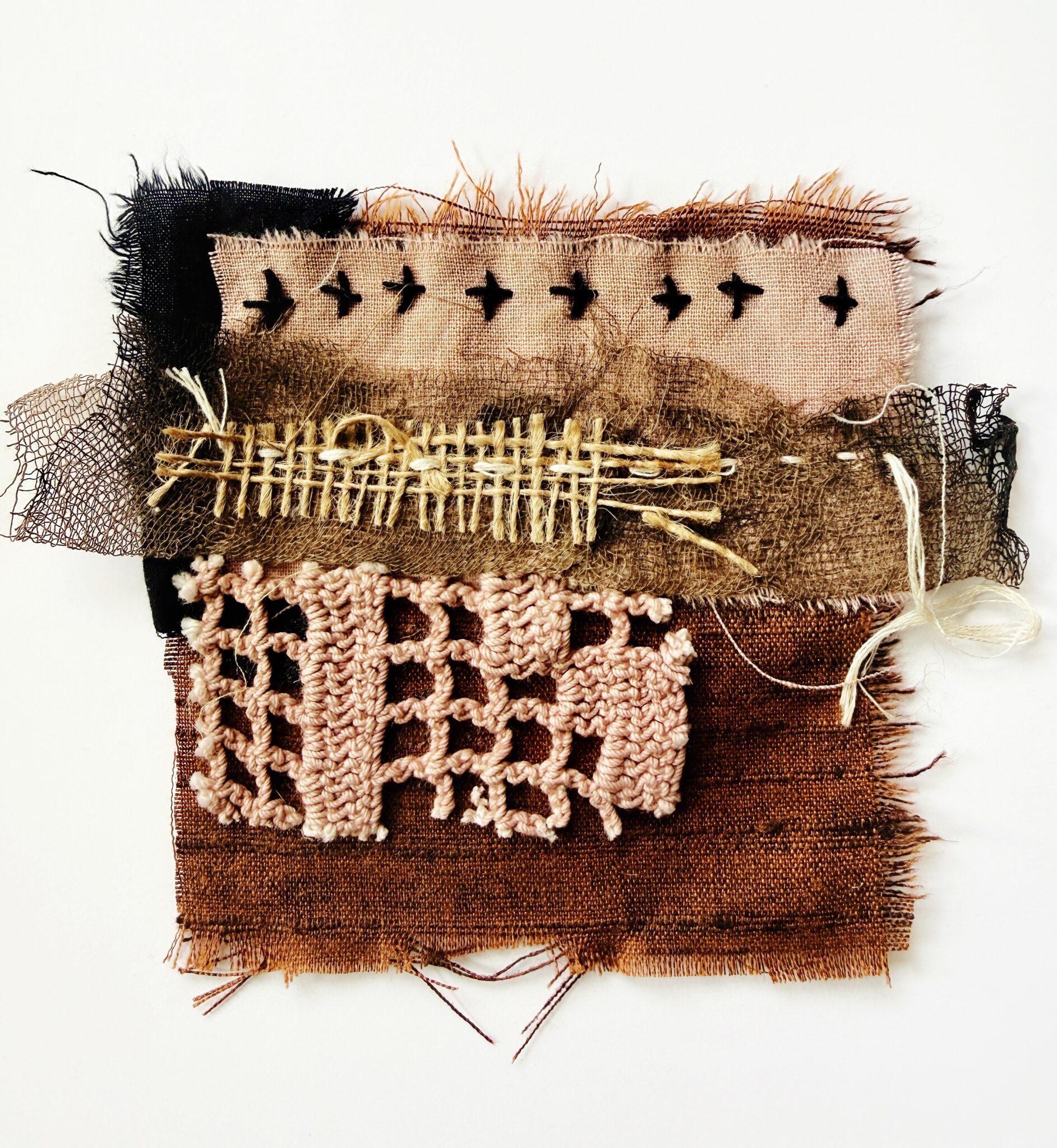 25+ Stunning Fabric Collage Ideas: Small Textile Art Built from Scraps ...