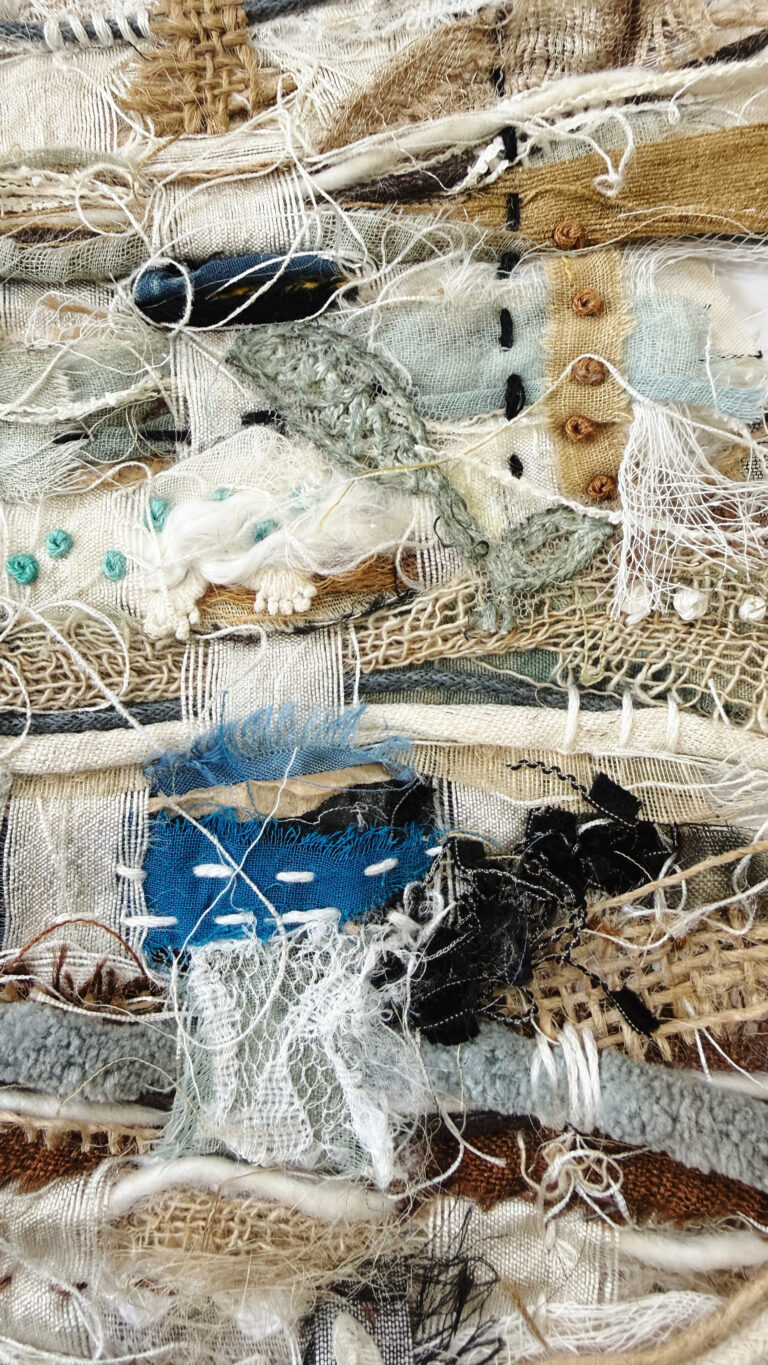 25+ Stunning Fabric Collage Ideas: Small Textile Art Built from Scraps ...