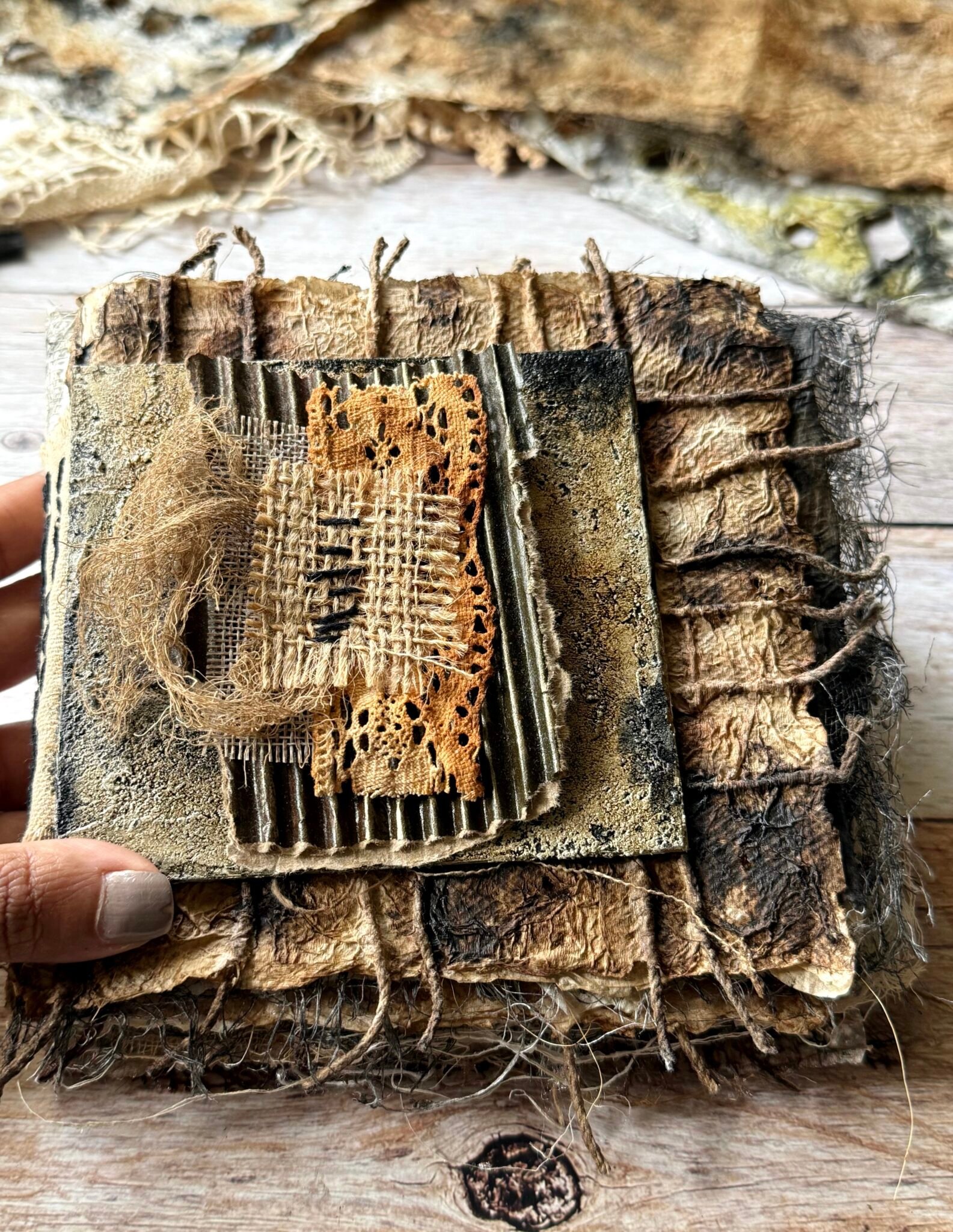 🌀 Tissue Alchemy | How to Create Your Own Textured Papers - Debasree ...